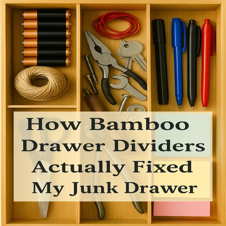 How Bamboo Drawer Dividers Finally Tamed My Junk Drawer